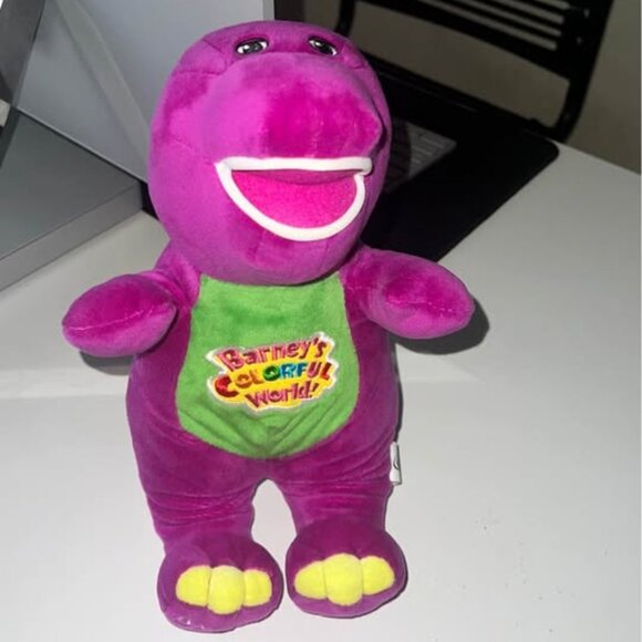 Toys | Barney Purple Dinosaur Singing Colorful World Plush Soft Animal ...
